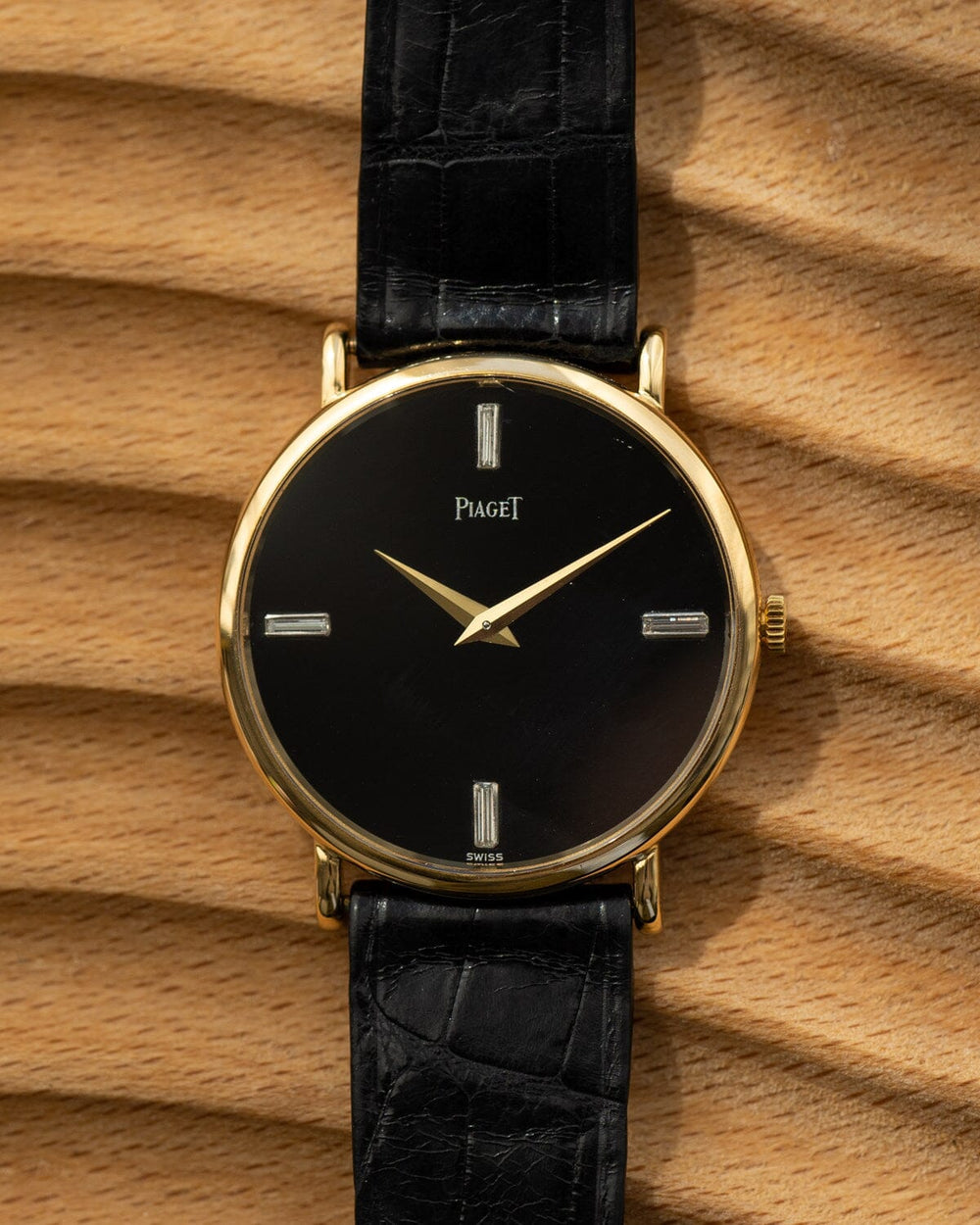 Piaget Altiplano 9025 YG Onyx Diamond Dial Cal.9P2 1980s | ARBITRO